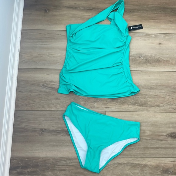 Swim | Nwt Tempt Me One Shoulder Tankini | Poshmark
